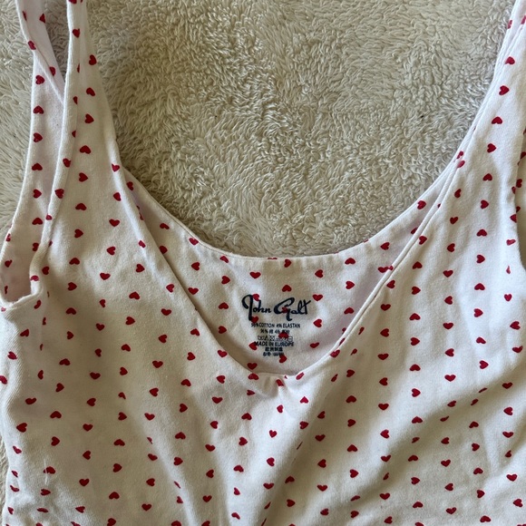 Brandy Melville | Tops | Rare Brandy Melville Heart Crop Tank | Poshmark